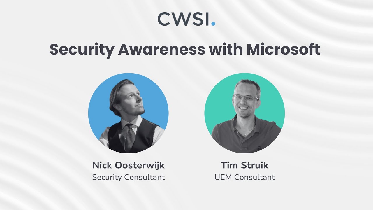 Webinar | Security Awareness with Microsoft - YouTube