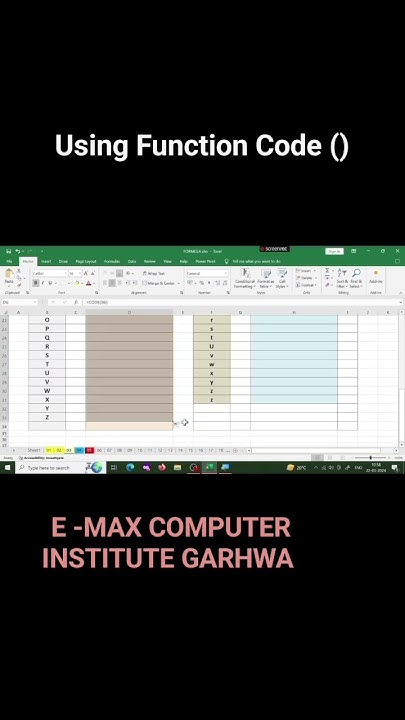 Code Formula Kya Hai Excel Me Code Formula Kaise Use Kare | Code Function In Excel - YouTube