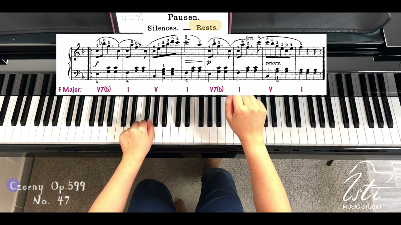 【Carl Czerny Op.599 】No.46 -49 | Practical Exercises for Beginners ...