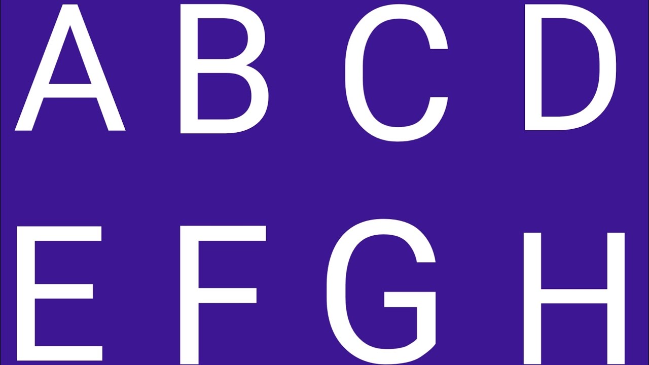 Capital Letters A to Z || English Capital Letters ABCD || A to Z ...