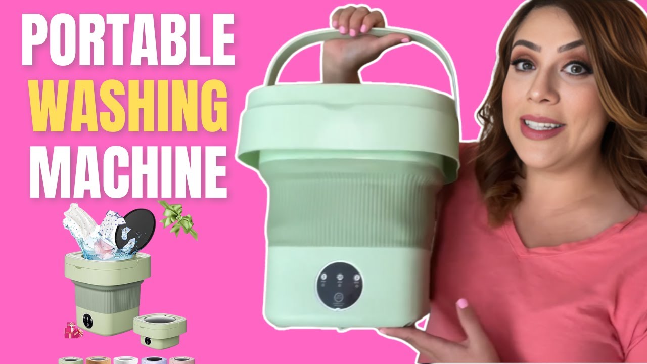 Limited space? Try this foldable mini washing machine- Unboxing ...