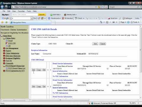 How To Bill Web claims NC Medicaid | NC Medicaid Claims Billing Guide ...