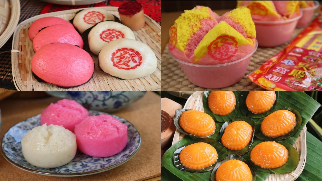 【纯素】祭祀糕点|米发糕| 红龟粿 |喜粄 |鸿运大发糕 For Praying | Steamed rice cakes | Ang ku ...