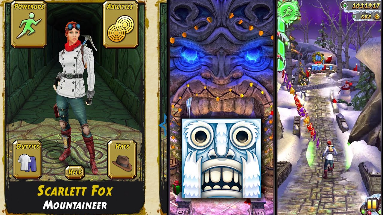 Temple Run 2 Frozen Festival - Scarlett Fox Run in Mountaineer Outfit ...