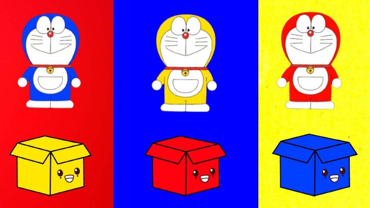 doremon match colour box - YouTube