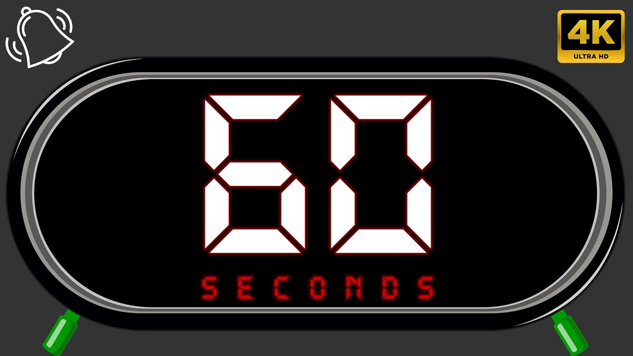Just 60 Second Timer 🔔 Cronómetro de 60 segundos con alarma - YouTube