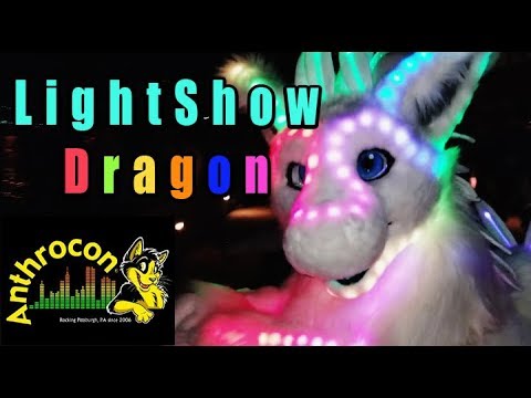 Admire This LED Dragon Lighting Display of Glory Anthrocon 2017 - YouTube