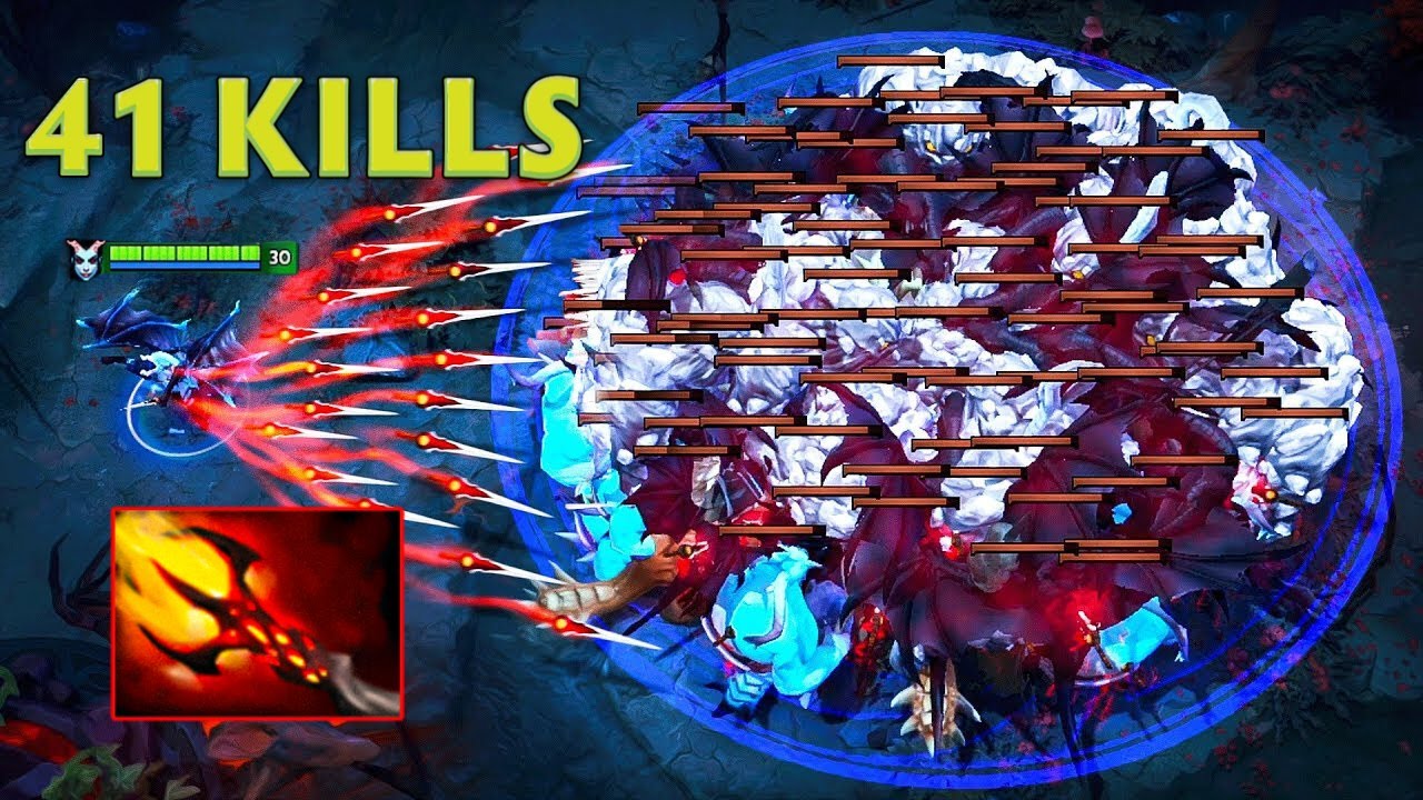 Insane New Passive Spell Amplification Queen of Pain 41Kills Dagon ...