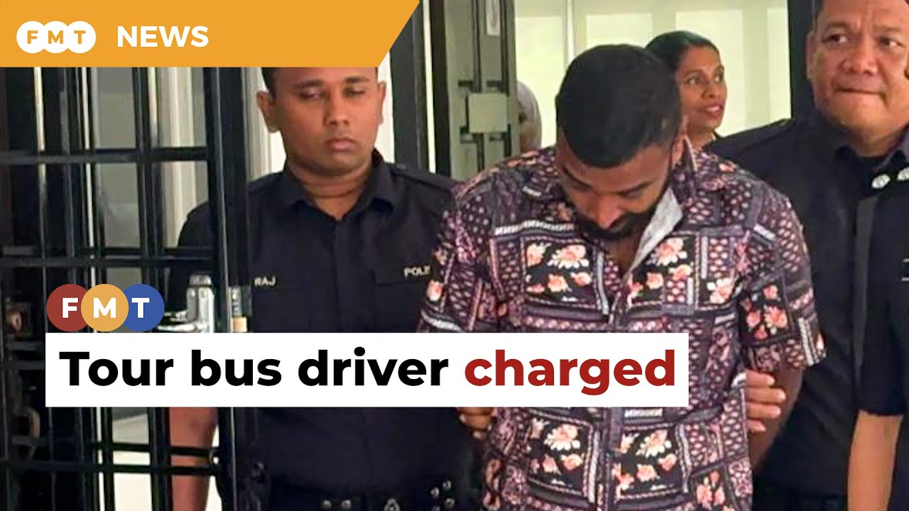 Tour bus driver in fatal Genting crash charged in court - YouTube