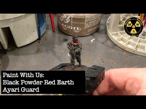 Paint With Us: Black Powder Red Earth Ayari Guard - YouTube