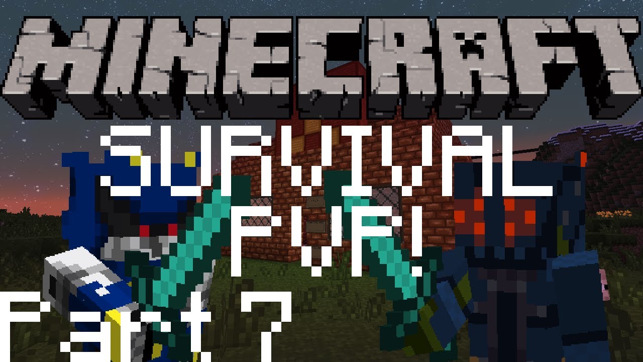 Minecraft: SURVIVAL PVP ft VINYL & FRIENDS! {Part 7} - YouTube