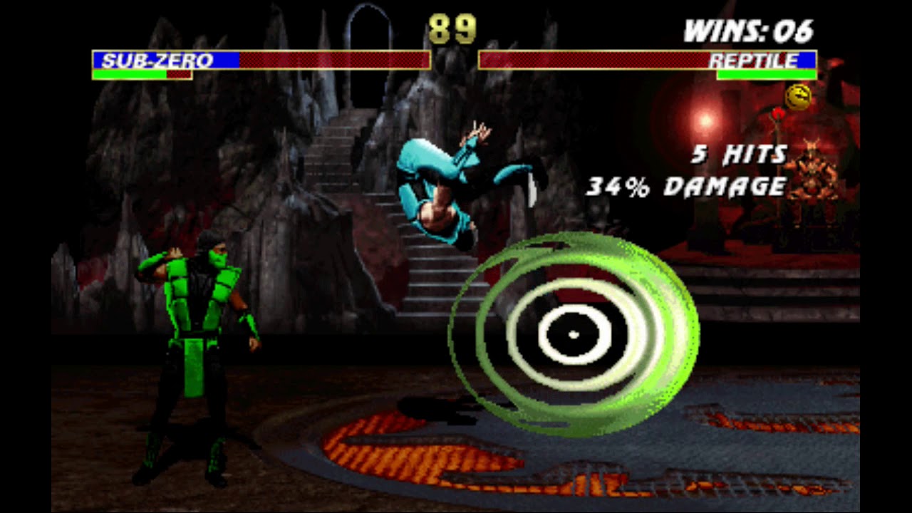 UMK3: UC Edition [Arcade] - Reptile Gameplay - YouTube