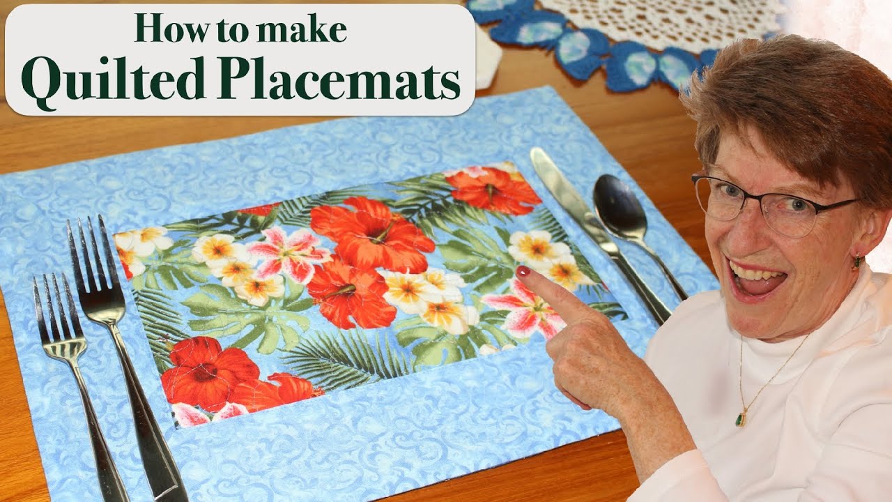 Quick & Easy Quilted Placemats | Guide for All Skill Levels - YouTube