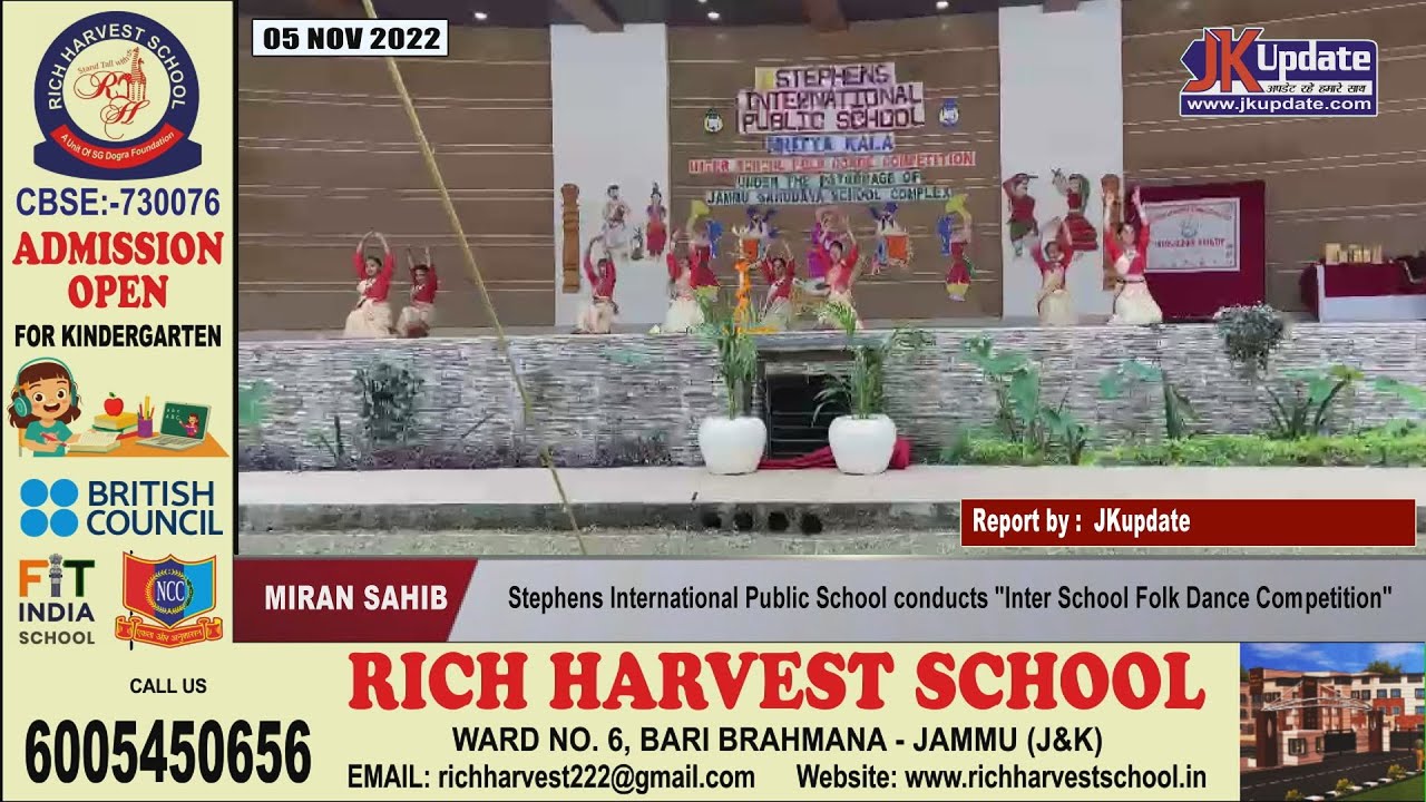 Stephens International Public School conducts "Inter School Folk Dance ...