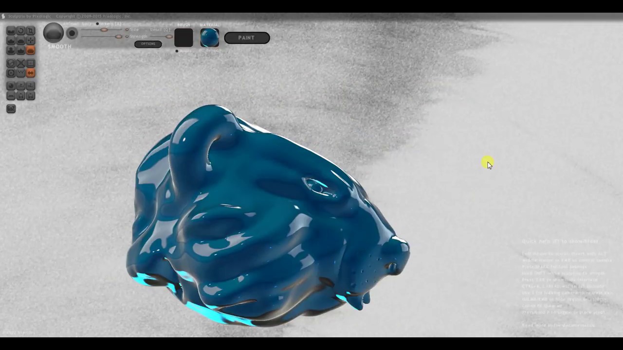 Sculptris ultra fast sketch for comic animal - YouTube