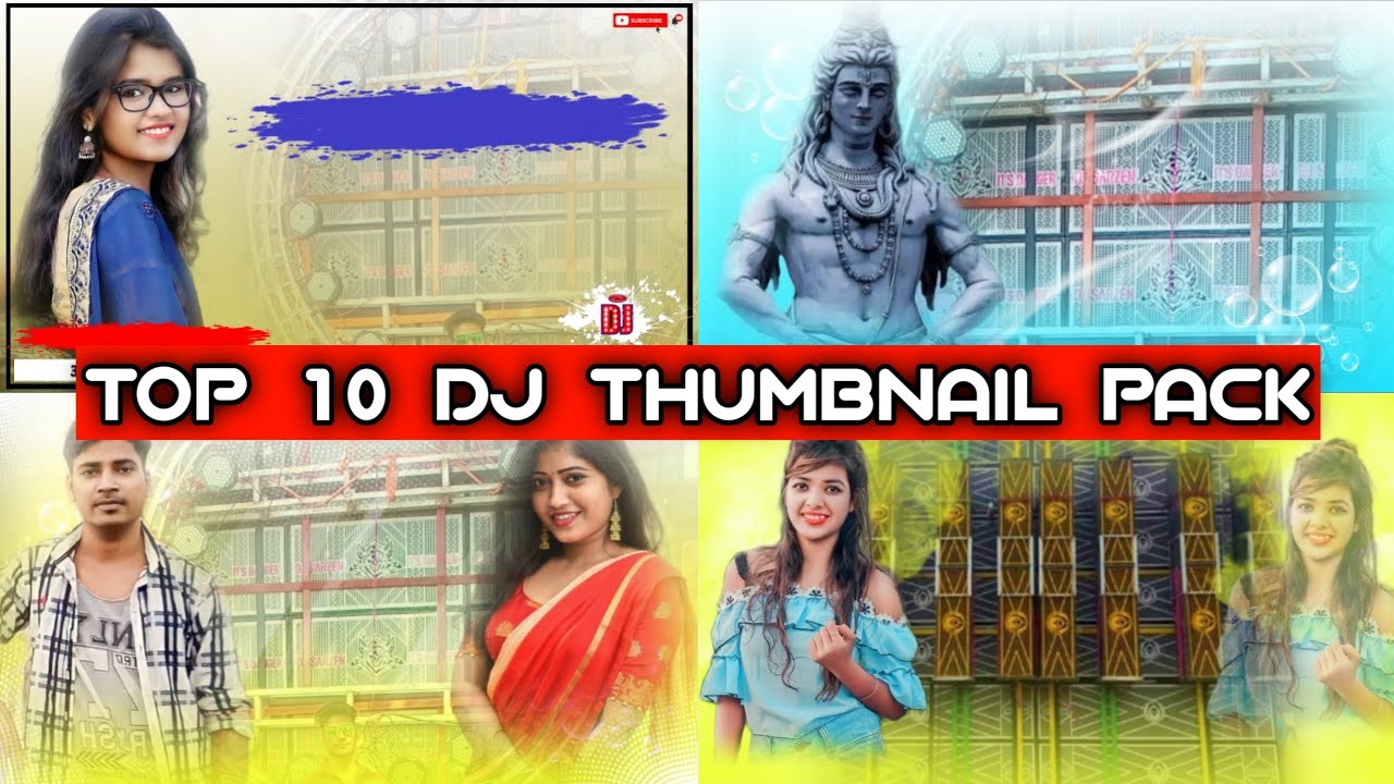 Top 10 Dj Thumbnail Pack !! Dj SarZen Thumbnail !! Dj Chiranjeet Style ...