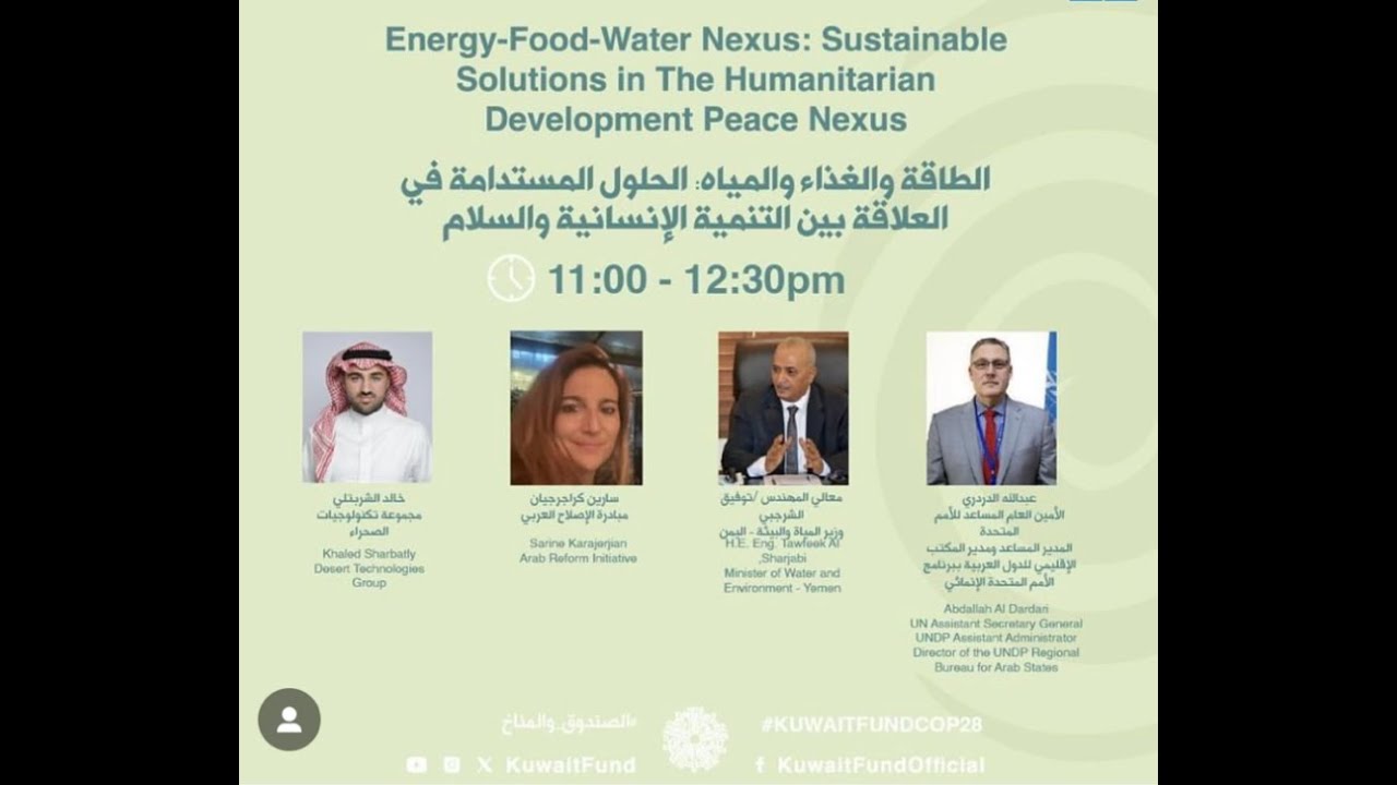 Energy-Food-Water Nexus : Sustainable Solutions in the Humanitarian ...