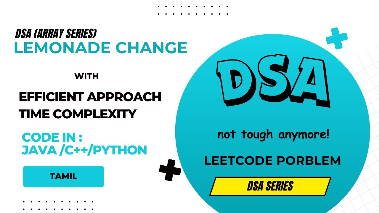 lemonade change leetcode problem in tamil (code in #java #c++ #python ...