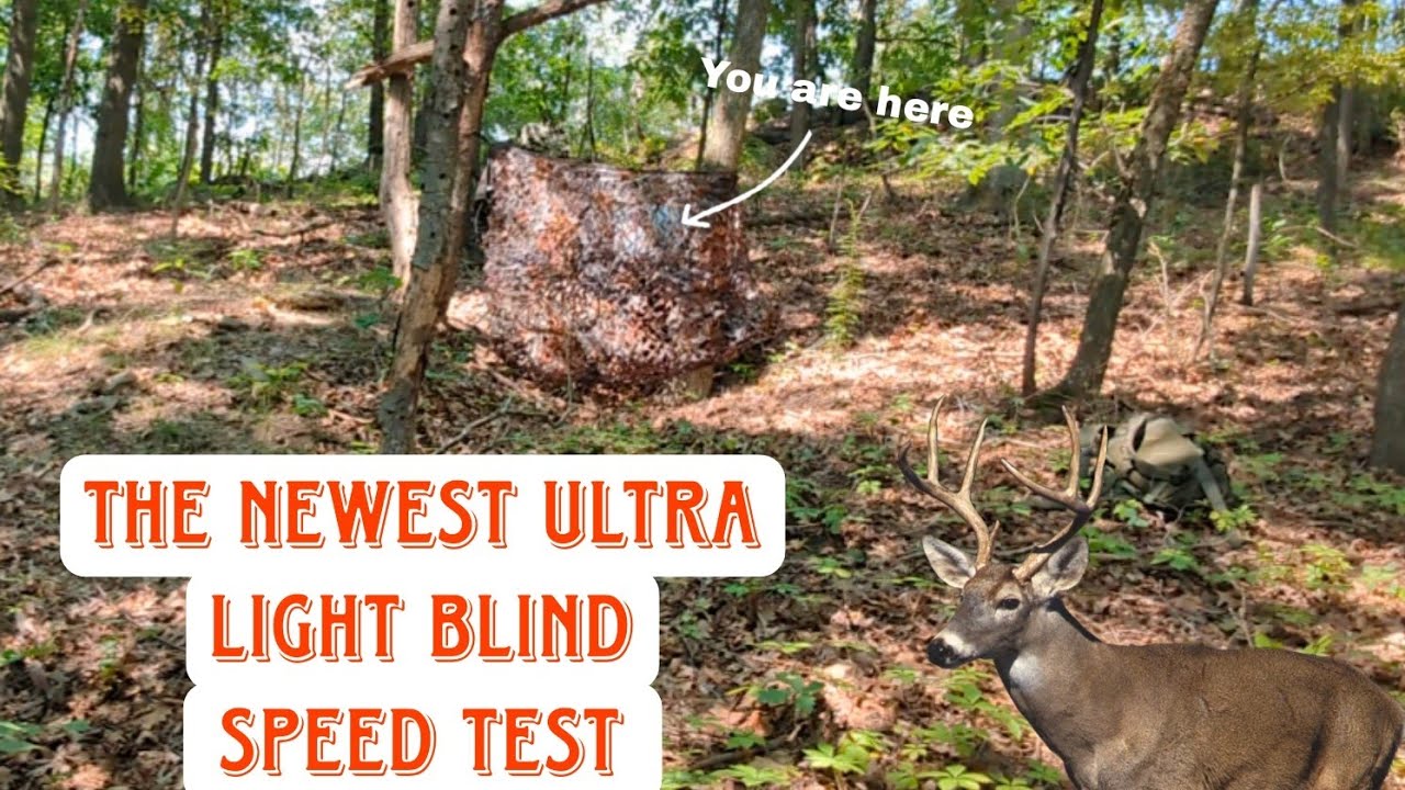 Super light Deer Blind - 3 Minute setup and under a pound! - Steve's ...