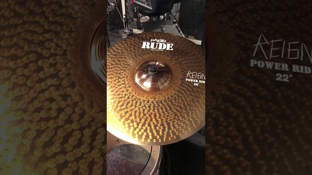 Paiste RUDE Reign 22” Dave Lombardo Signature Power Ride Cymbal given ...