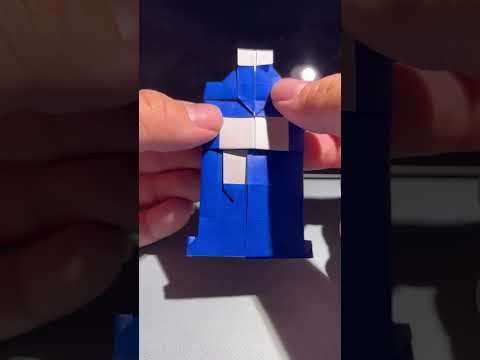 Origami Tutorial: TARDIS (Shaping from Crease Pattern) - YouTube