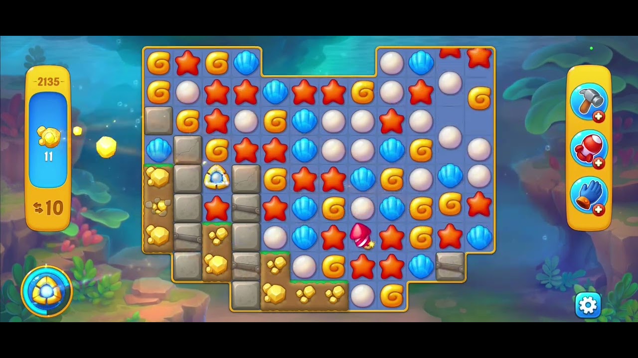 Fishdom gameplay level 2135 fail - YouTube