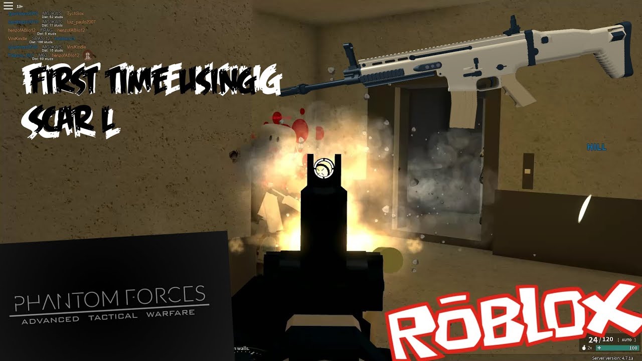 Let's play Roblox Phantom Forces using Scar L - YouTube
