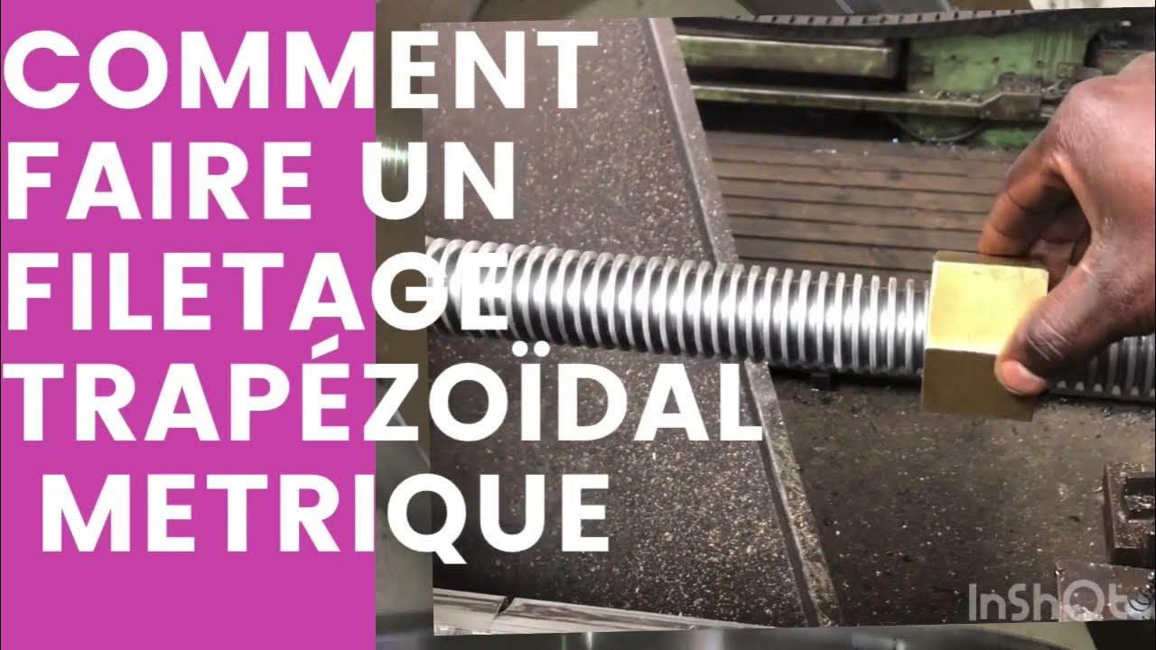 Filetage trapézoïdal M40/7mm - YouTube