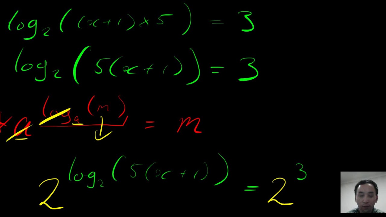 Solving equations with logarithms example 3 - YouTube