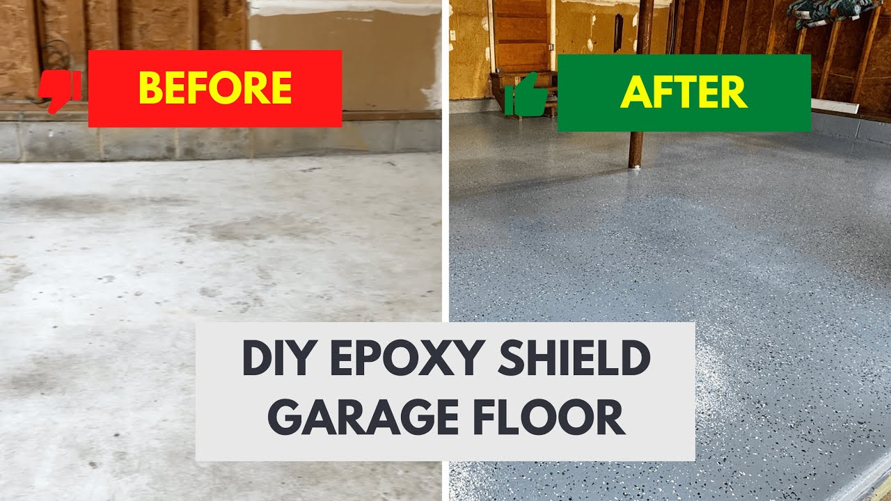 DIY Epoxy Shield Garage Floor - Step by Step - YouTube