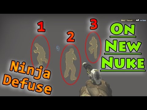 FIRST NINJA ON NEW NUKE! - CS:GO Ninja Defuse (Nuke, A Spot)