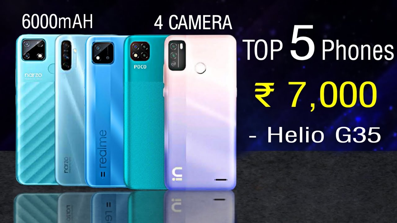 Top 5 best smartphone under 7000 in india 2021 । phone under 7000 ...