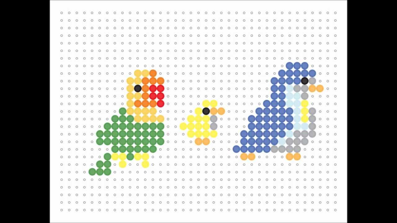 Hama Bead Birds (Animal Series #15) - YouTube