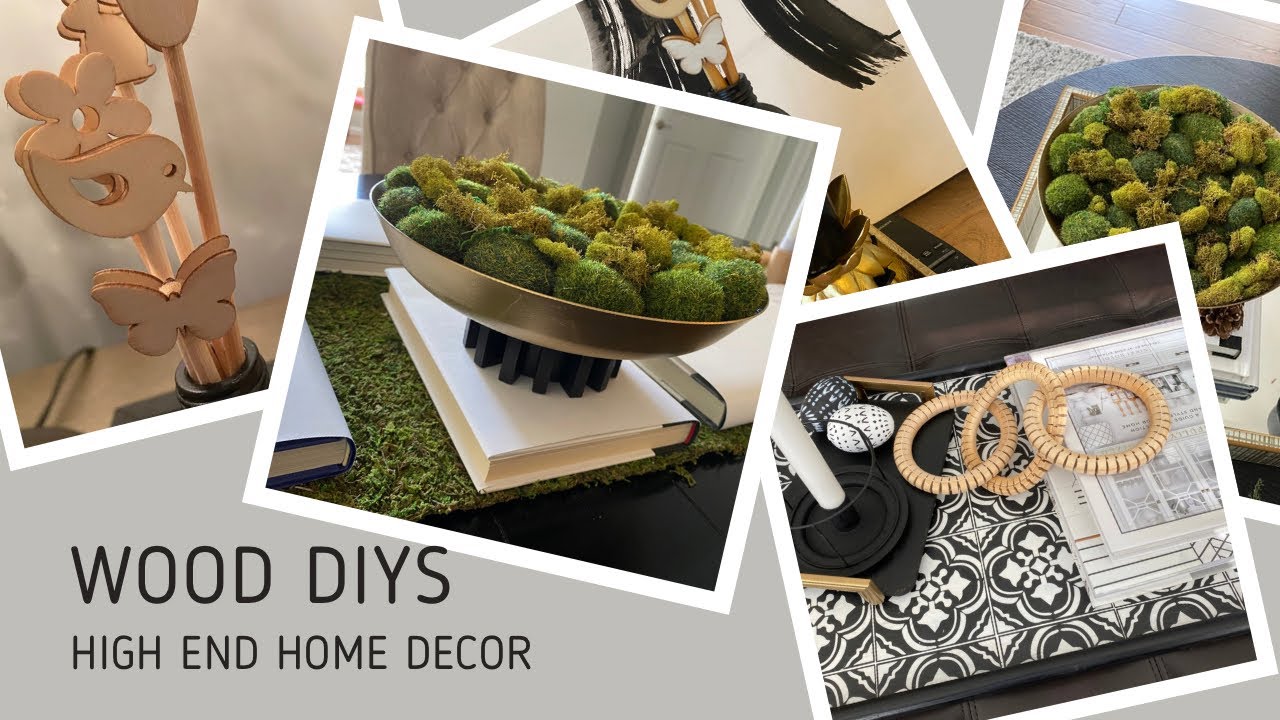 Wood DIYS: High End Home Decor on a Low End Budget - YouTube