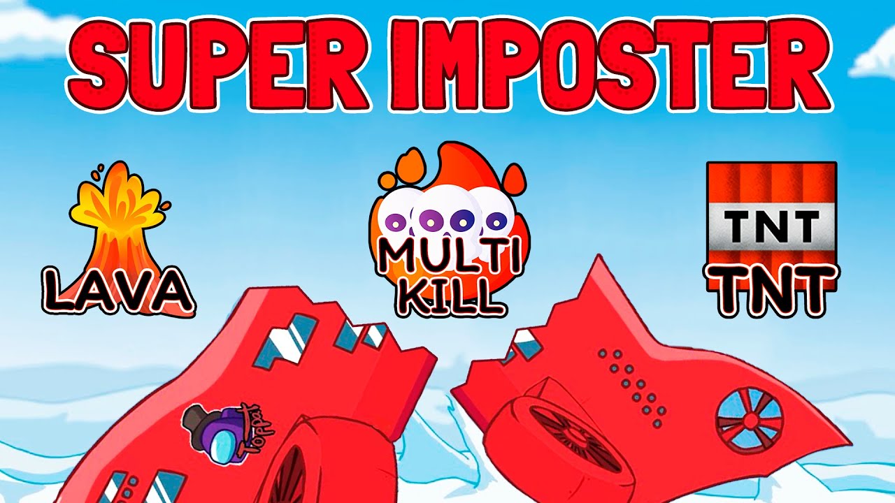 AMONG US with 1 MILLION PLAYERS, but SUPER IMPOSTER on AIRSHIP MAP ...