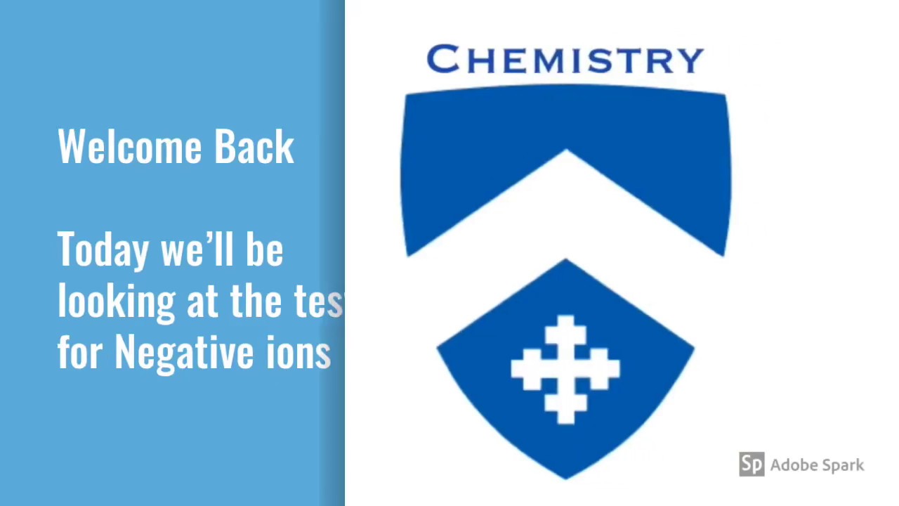 Testing for Negative Ions - YouTube