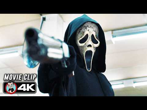 Ghostface With A Shotgun Scene | SCREAM VI (2023) Movie CLIP 4K