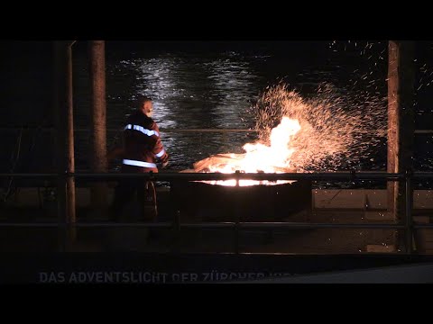 Hoffnungsfeuer auf der Limmat