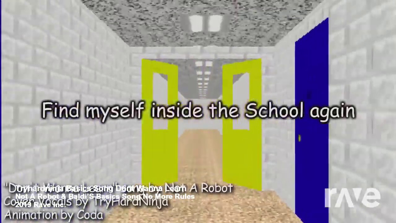 Baldi's basics song mashup DON'T WANNA RULES mashup RaveDJ - YouTube