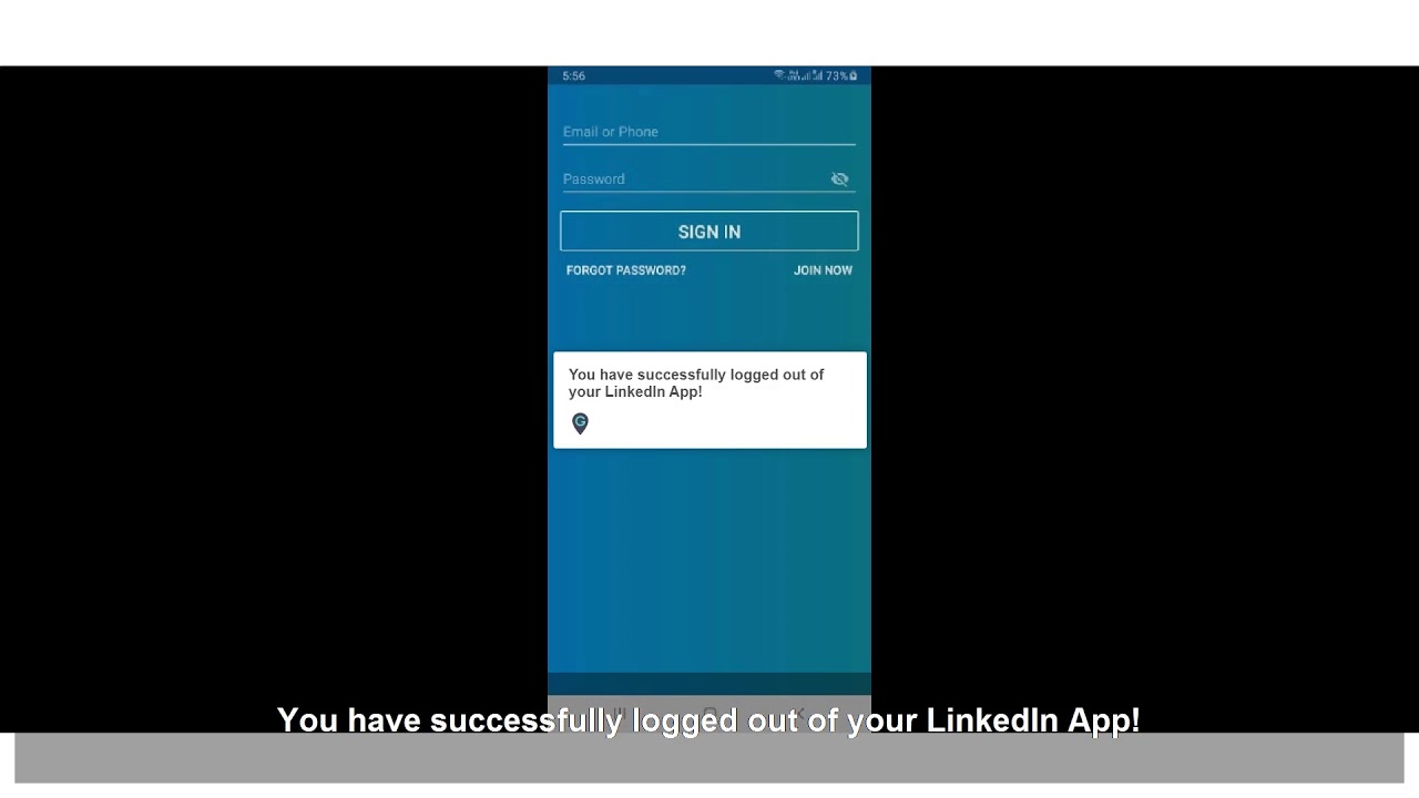 How to sign out of your LinkedIn App - YouTube