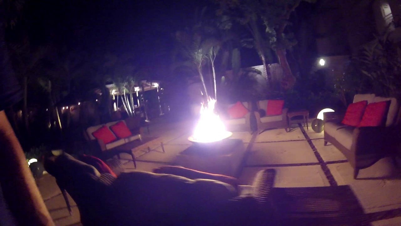 Peeper Frogs and Fire pit Sandals Carlyle Inn - YouTube