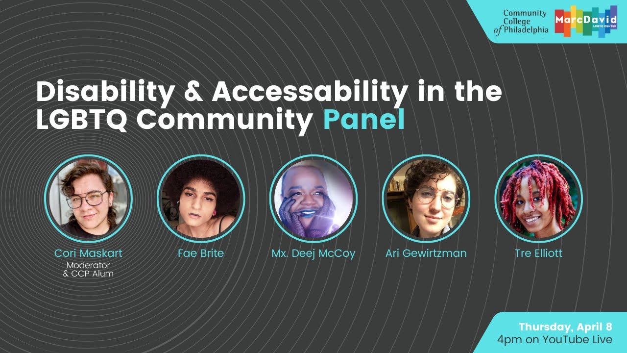 Disability and Accessibility in the LGBTQ Community Panel - YouTube