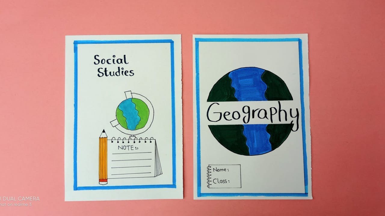 Cute Front Page Design For School Project | Simple Cover Page Design ...