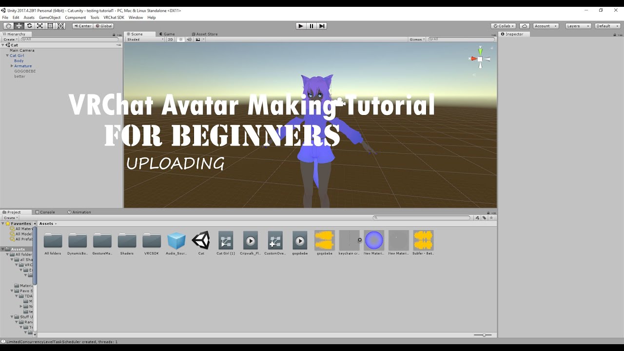 beginner tutorial for VRChat avatar making 1 (Uploading to VRChat ...