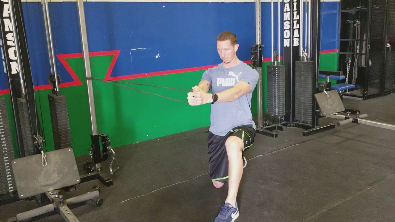 1/2 Kneeling Band Rotations - YouTube