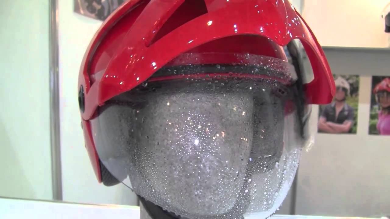 Wind Shield Wiper Helmet Gets You Typhoon Ready - YouTube