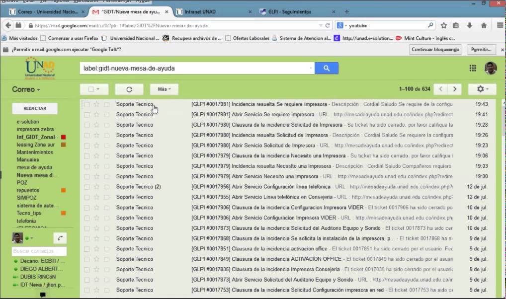 Video Tutorial Mesa de Ayuda - YouTube