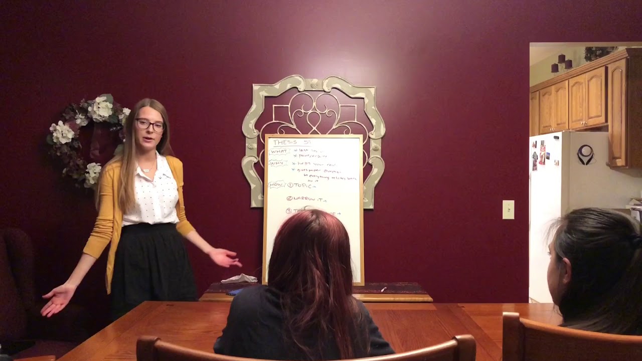 Breakthrough Teaching Sample on Thesis Statements - Emily Miller - YouTube