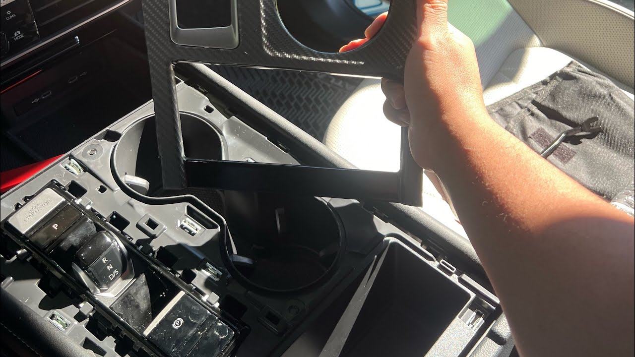 Removing the center console trim in VW Atlas - YouTube