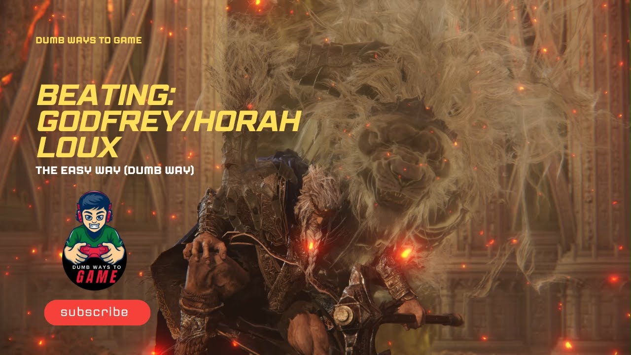 Elden Ring: Beating Godfrey/Horah Loux (Easy Mode) - YouTube